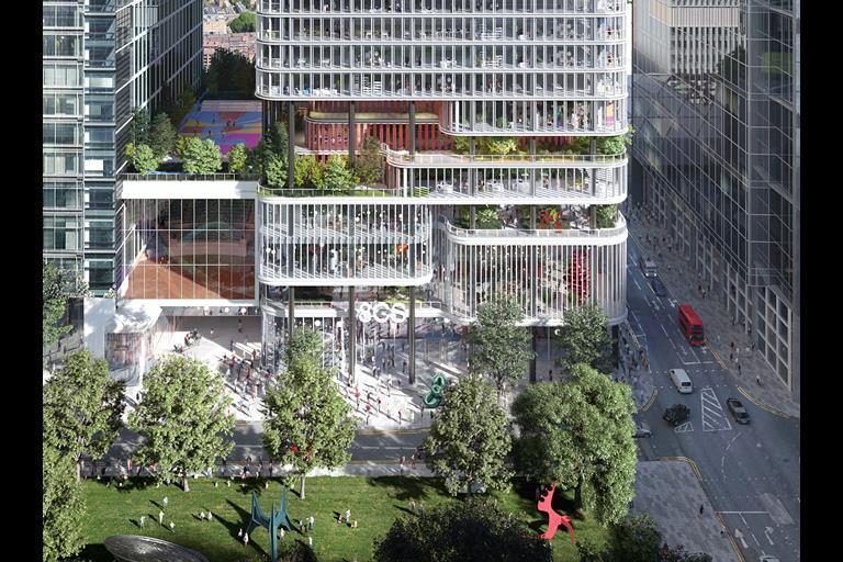 Canary Wharf unveils first images of what revamped HSBC tower will look ...